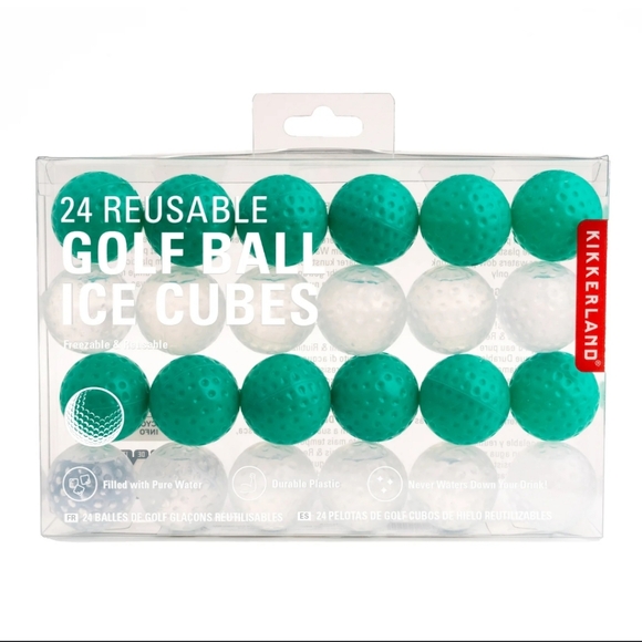 Kirklands | Accessories | Kikkerland Reusable Golf Ball Ice Cubes Green ...